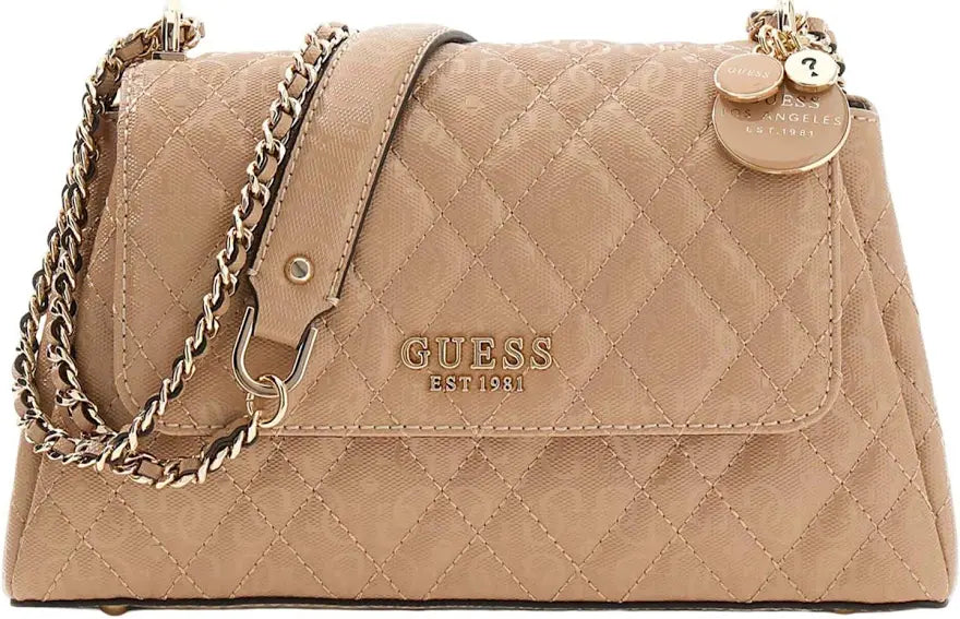 Guess Isemay Convertible Cross Body Bag Pale Mocha – Sitara Morgan Boutique